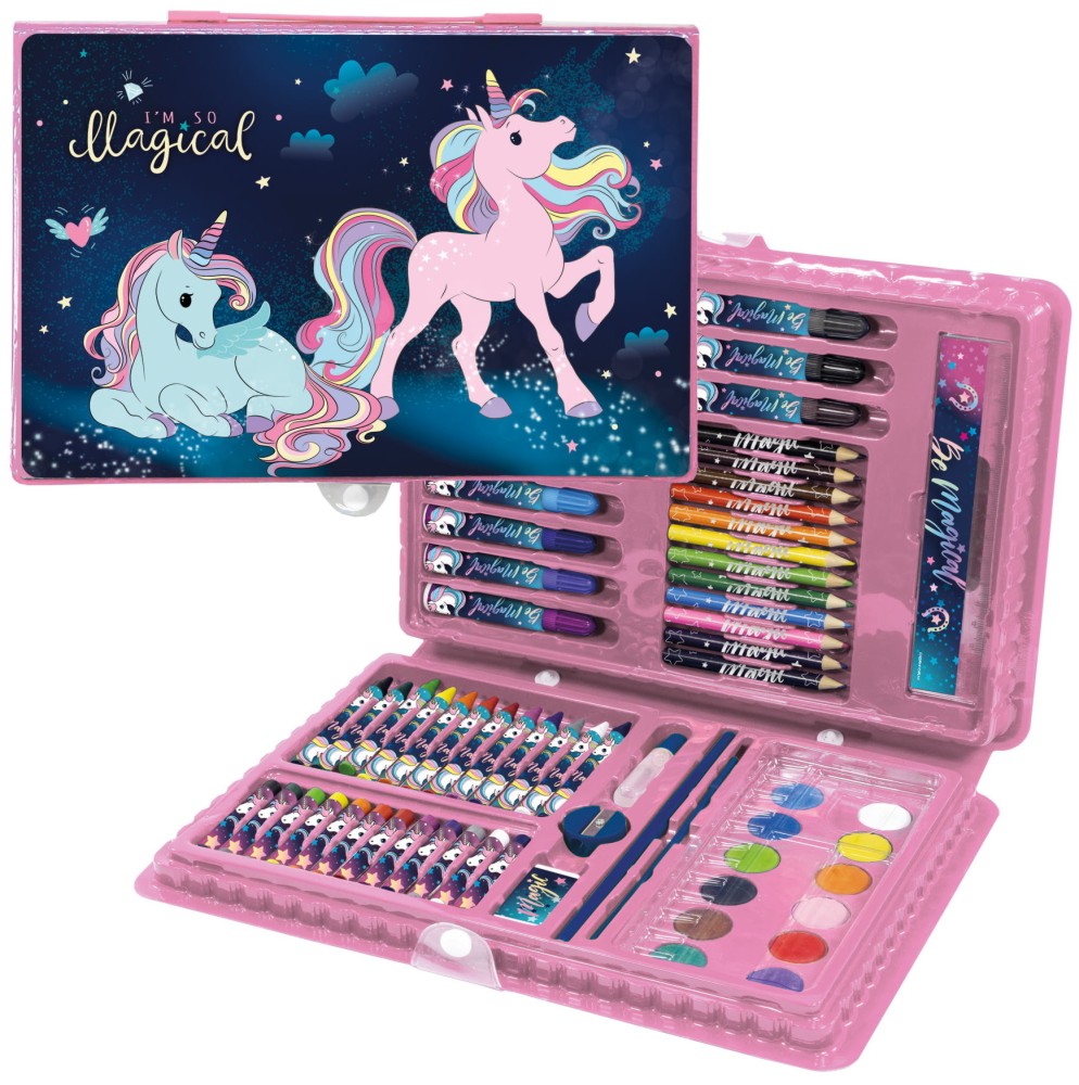 Детски комплект за рисуване в куфарче Kidea Unicorn - store.bg