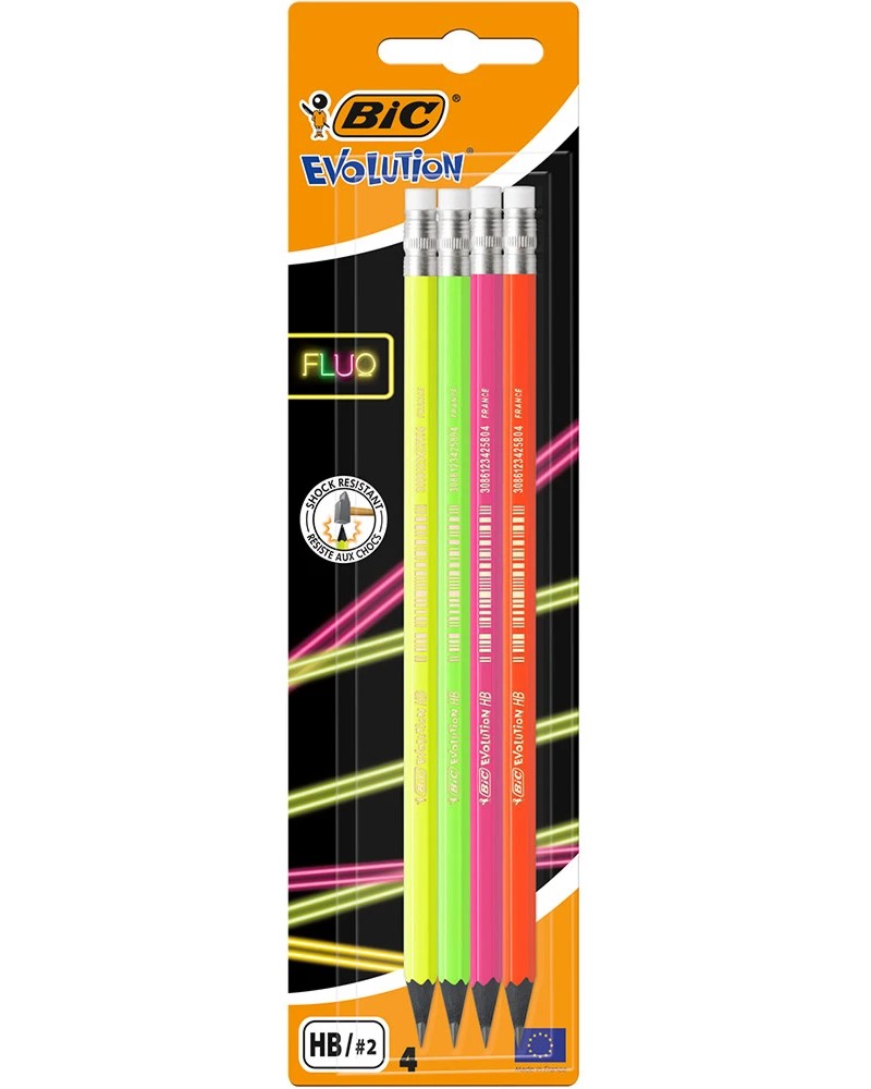 Моливи BIC Fluo Evolution - store.bg