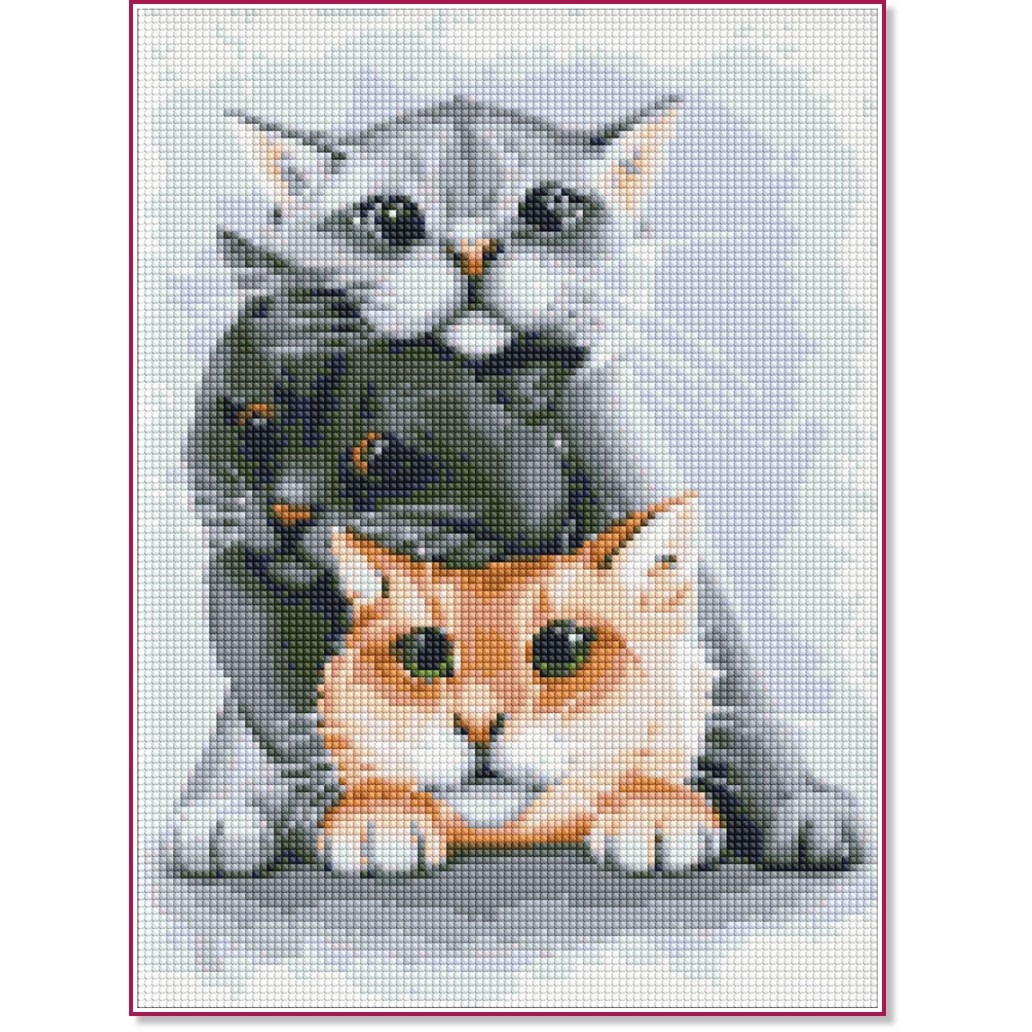 Диамантен гоблен Малки котенца Ideyka - store.bg