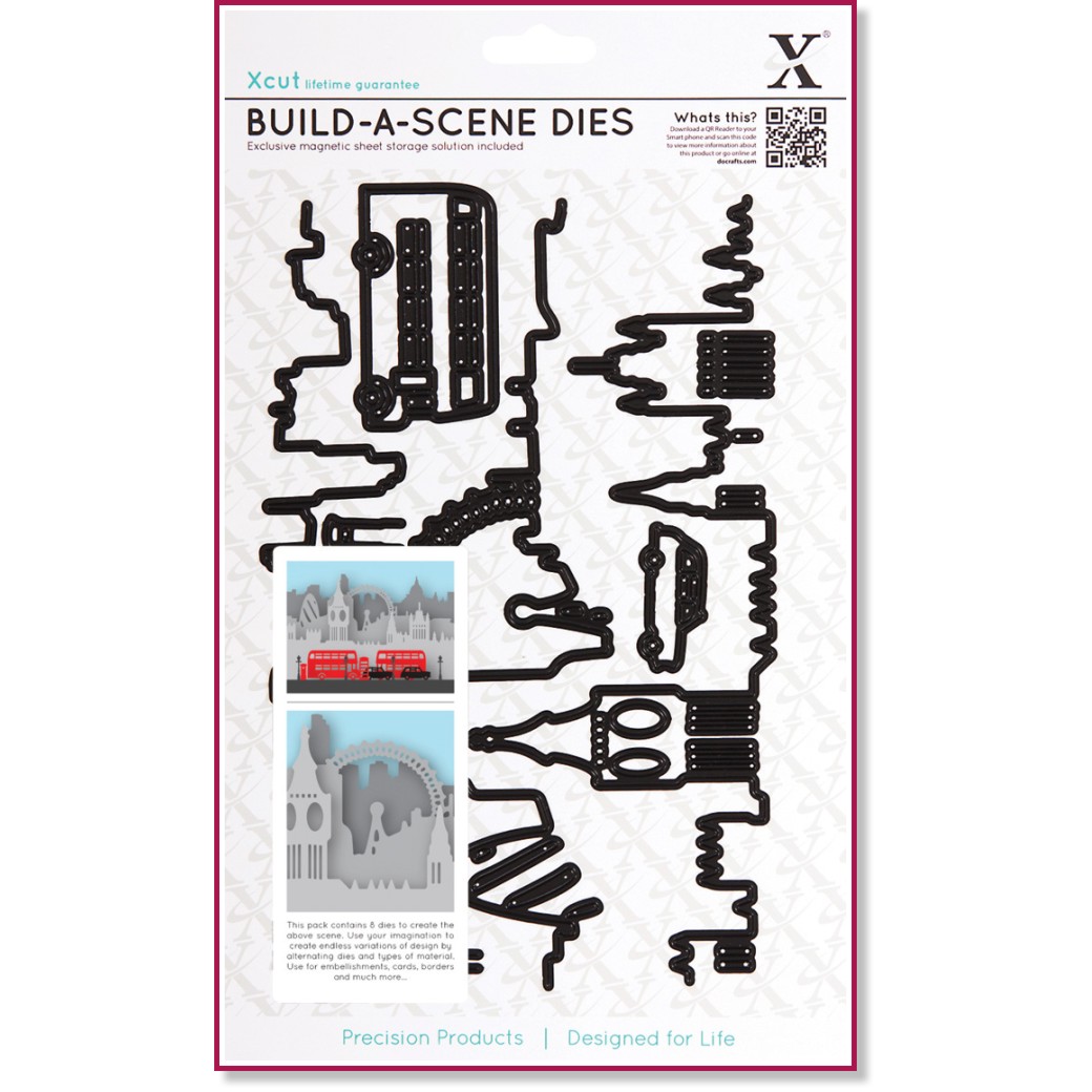 Шаблони за изрязване Build A Scene Xcut London - store.bg