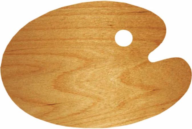 Овална дървена палитра за маслени бои Rosa Gallery - store.bg