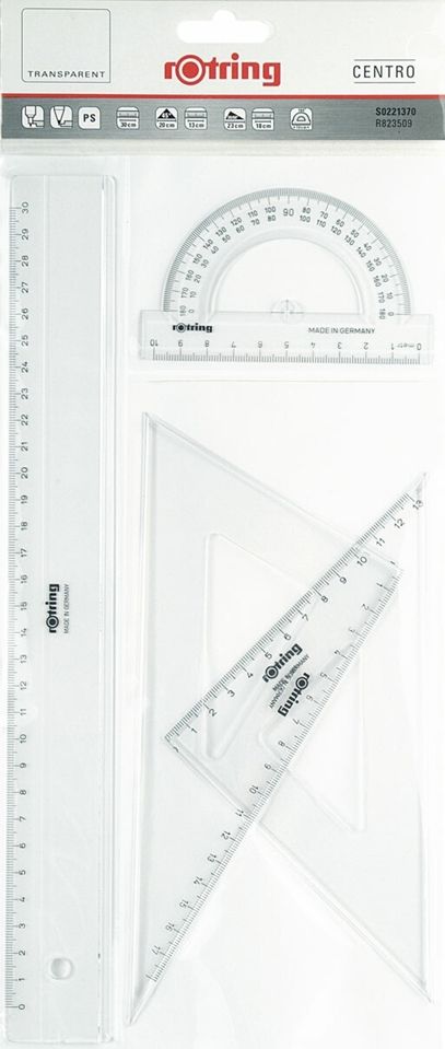Чертожни инструменти Rotring Centro Geometry Set 4 - store.bg