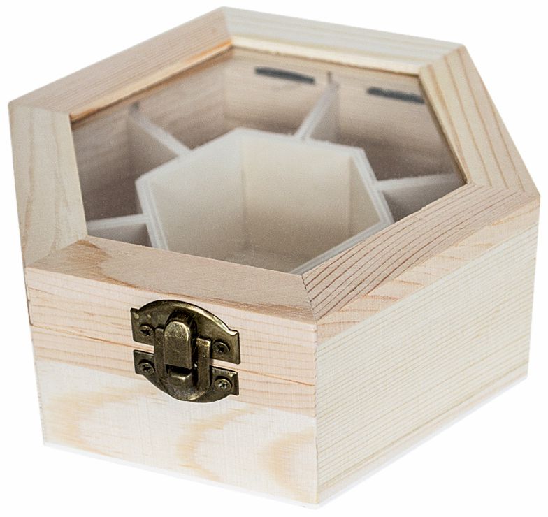 Дървена кутия със 7 разделения Chenfei - store.bg