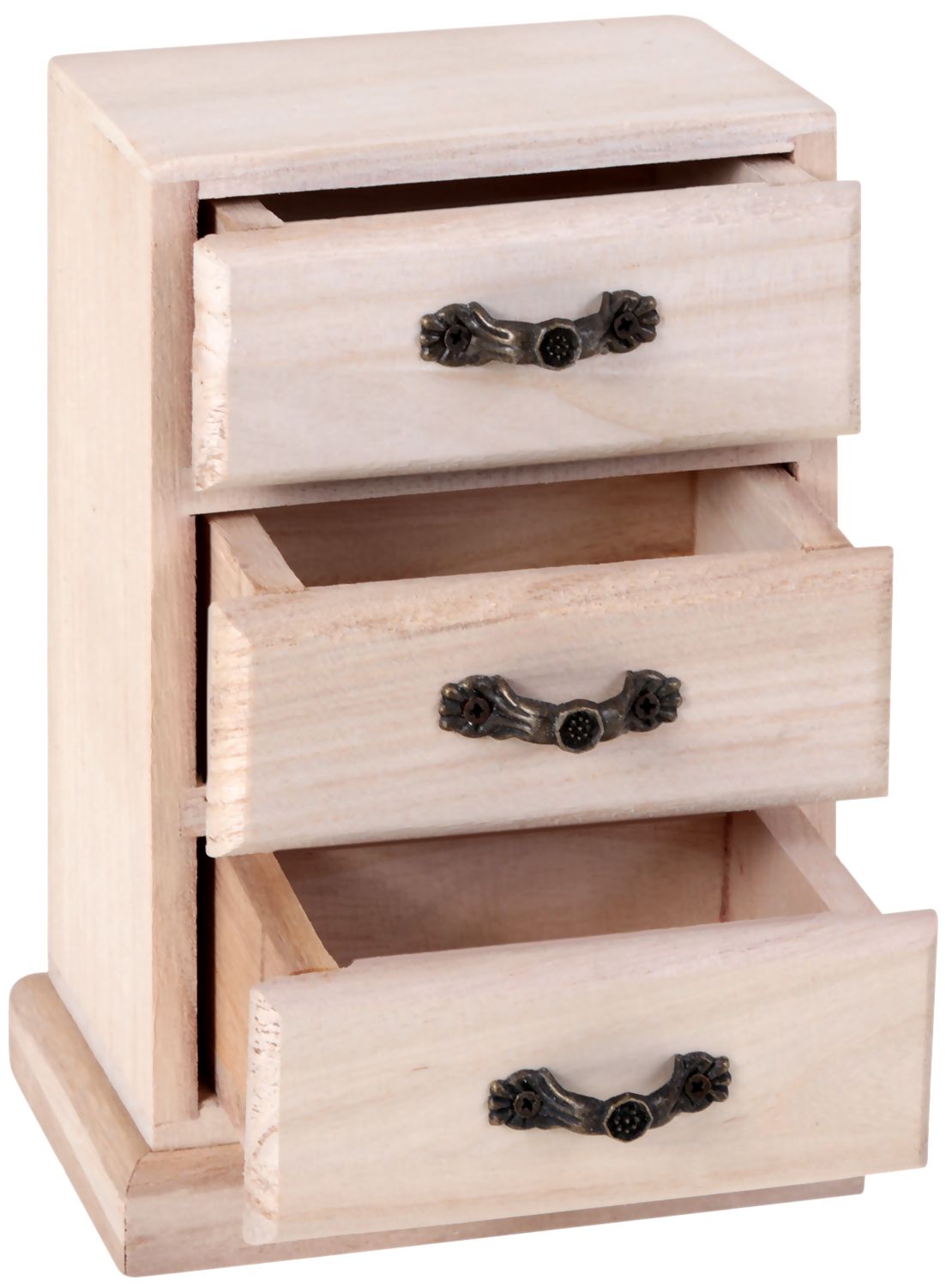 Дървено шкафче с чекмеджета Chenfei - store.bg