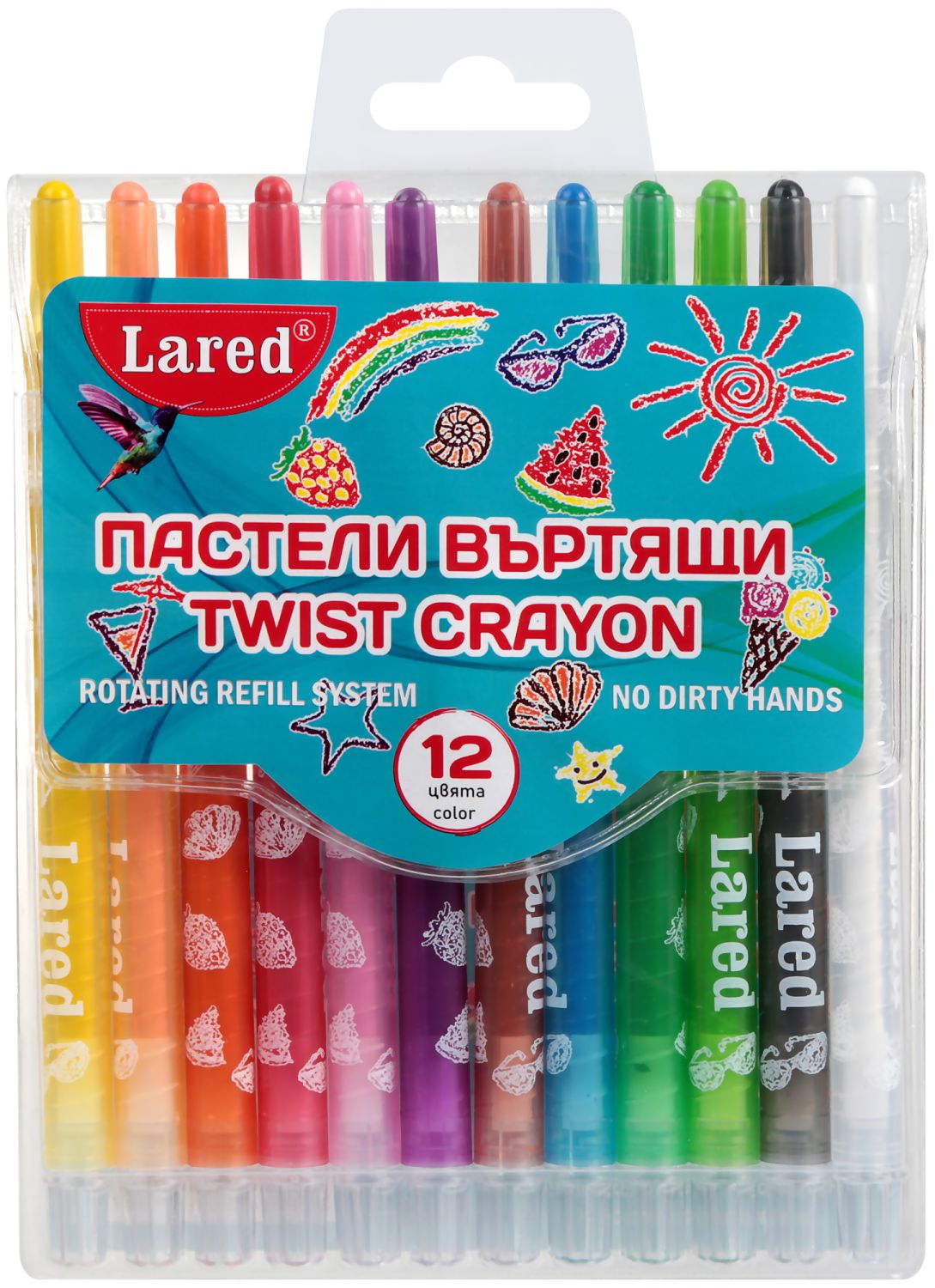 Цветни стик пастели Lared - store.bg