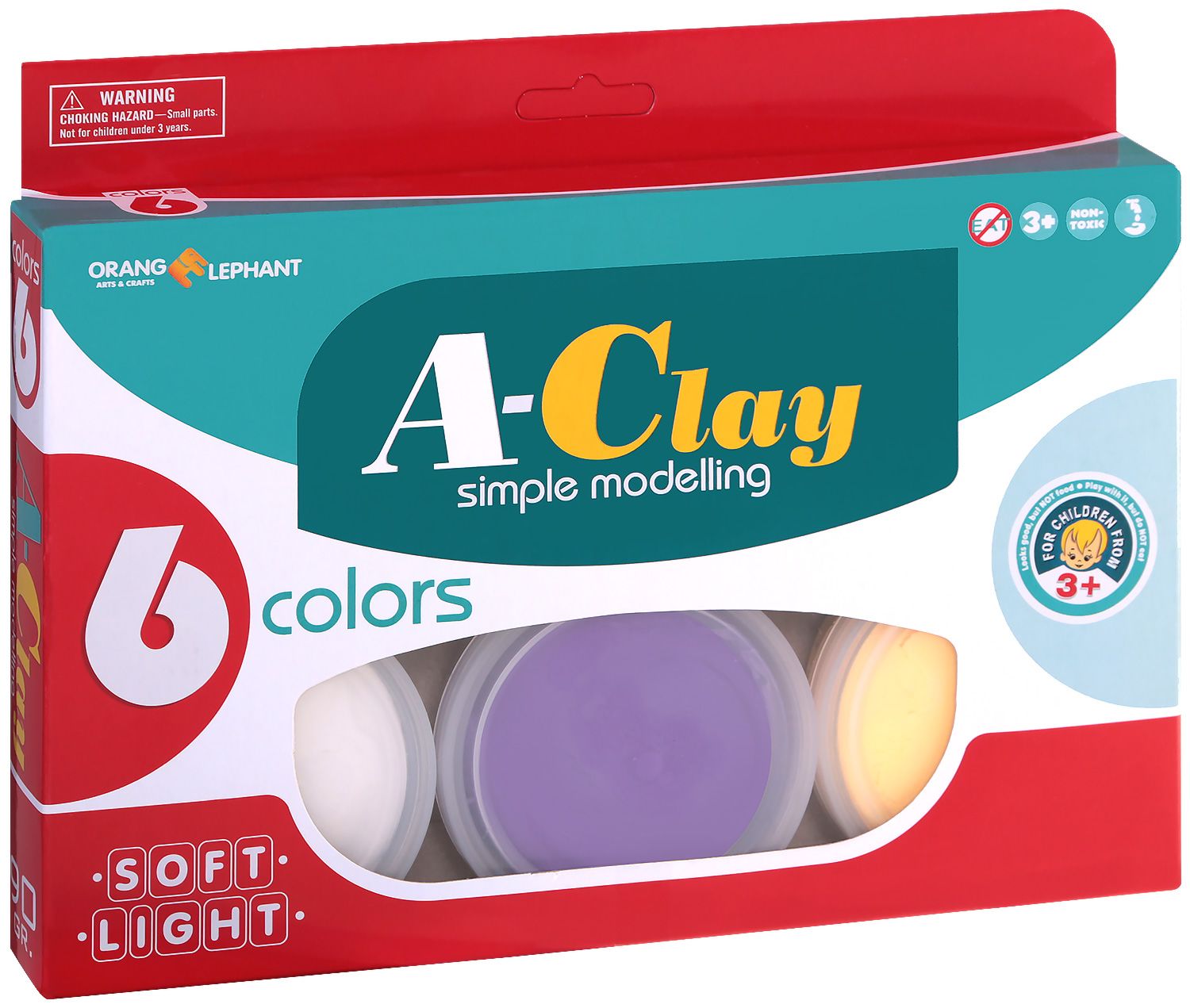 store.bg - Цветна глина за моделиране - A-Clay - Комплект от 6 цвята по ...