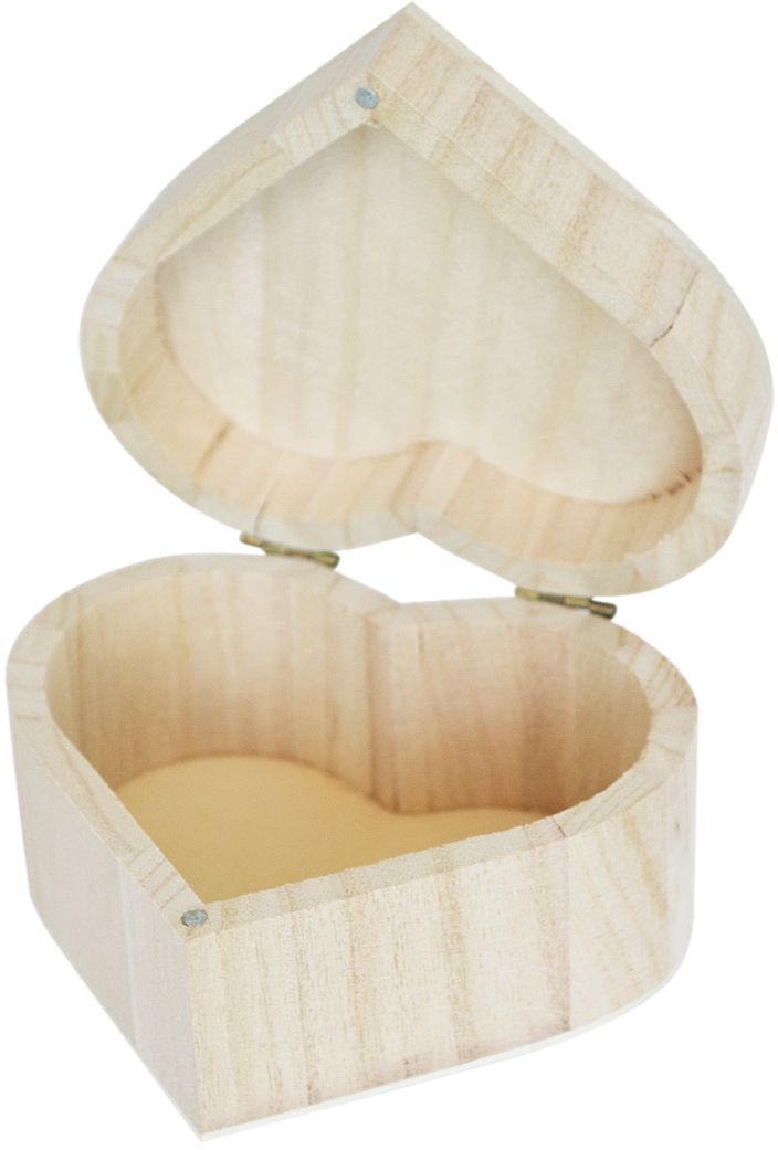 Дървена кутийка-сърце Chenfei - store.bg