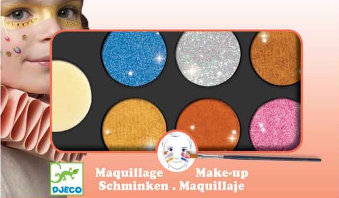 Блестящи бои за рисуване върху лице Djeco - store.bg