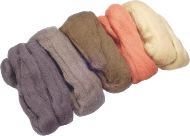 Кафява вълна за фелтинг KPC - store.bg