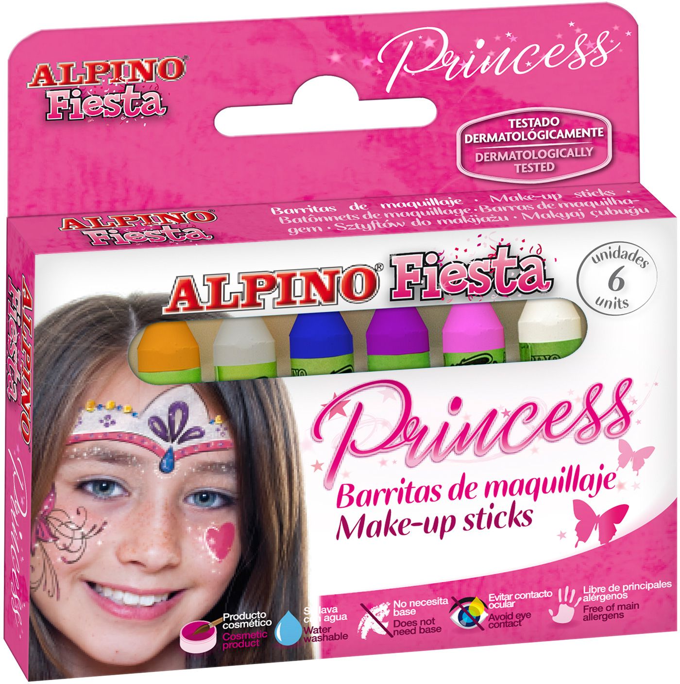 Бои за рисуване върху лице Alpino Princess - store.bg