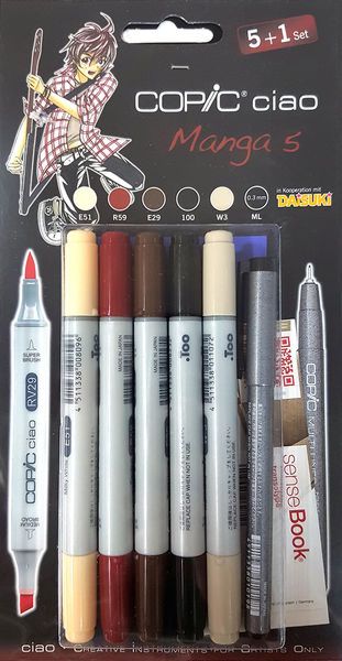 Маркери с двоен връх Copic Manga Set 5 - store.bg