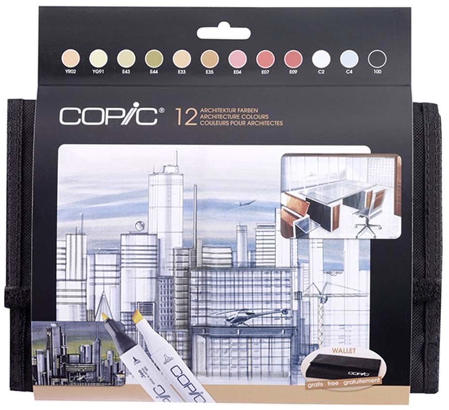 Маркери с двоен връх Copic Architecture Colours - store.bg