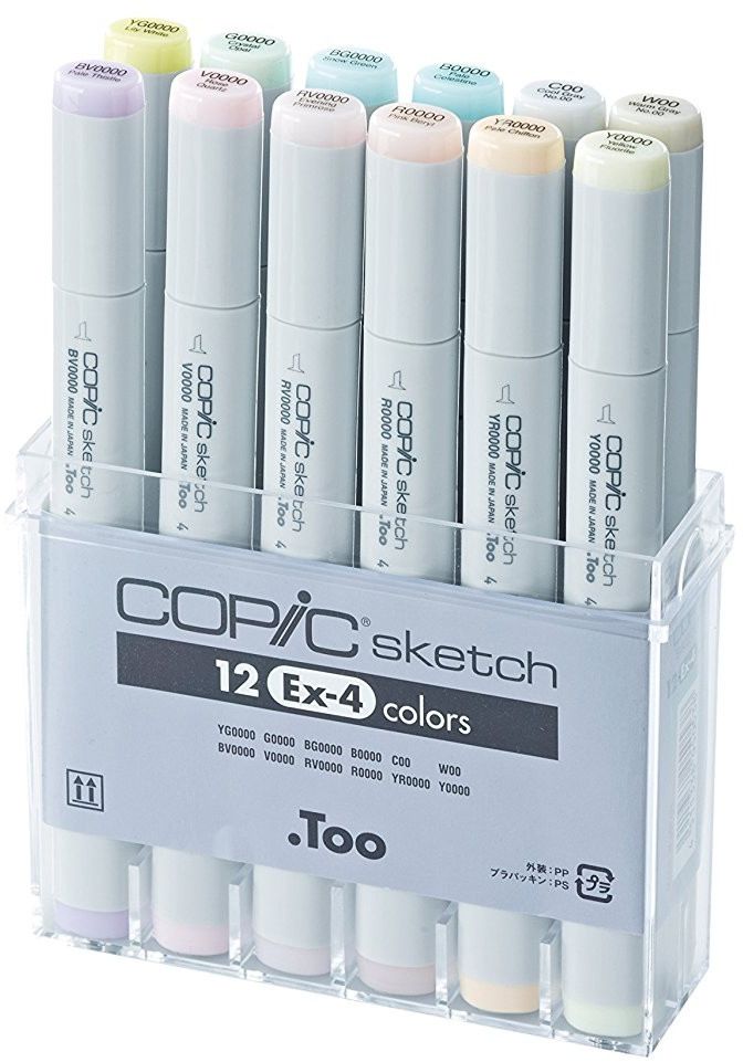 Маркери с двоен връх Copic EX-4 - store.bg