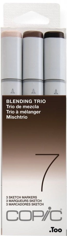 Маркери двоен връх Copic Sketch Blending Trio 7 - store.bg