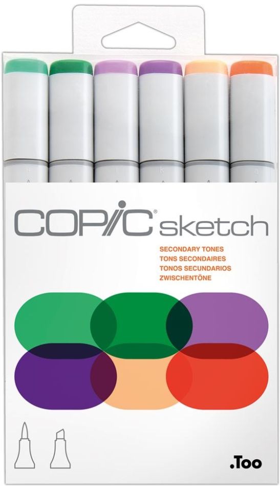 Маркери двоен връх Copic Sketch Secondary Tones - store.bg