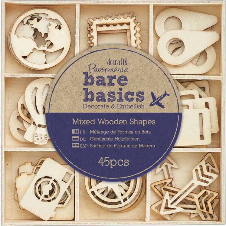 Дървени фигурки Bare basics Docrafts Travelling - store.bg