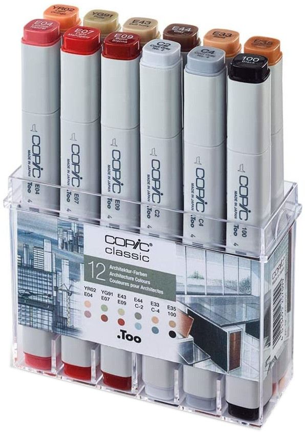 Маркери с двоен връх Copic Architecture set - store.bg