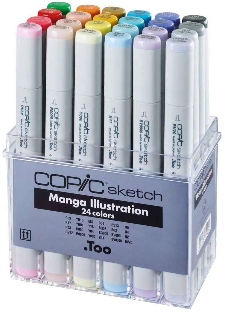 Маркери с двоен връх манга сет Copic - store.bg