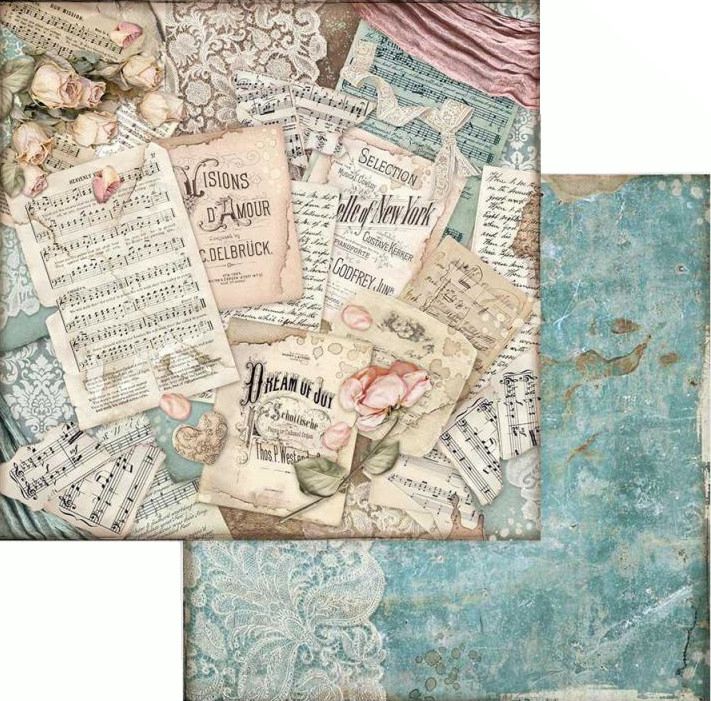 Дизайнерски картон за скрапбукинг Stamperia SBB774 - store.bg