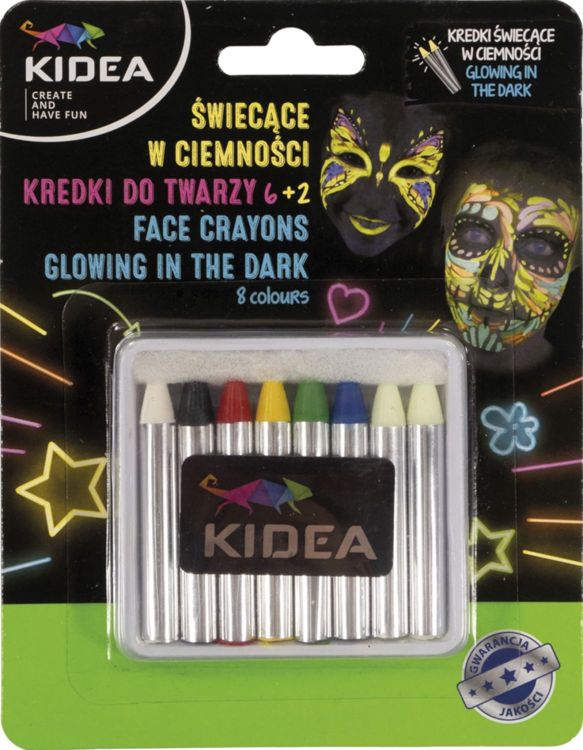 Пастели за рисуване върху лице Kidea - store.bg