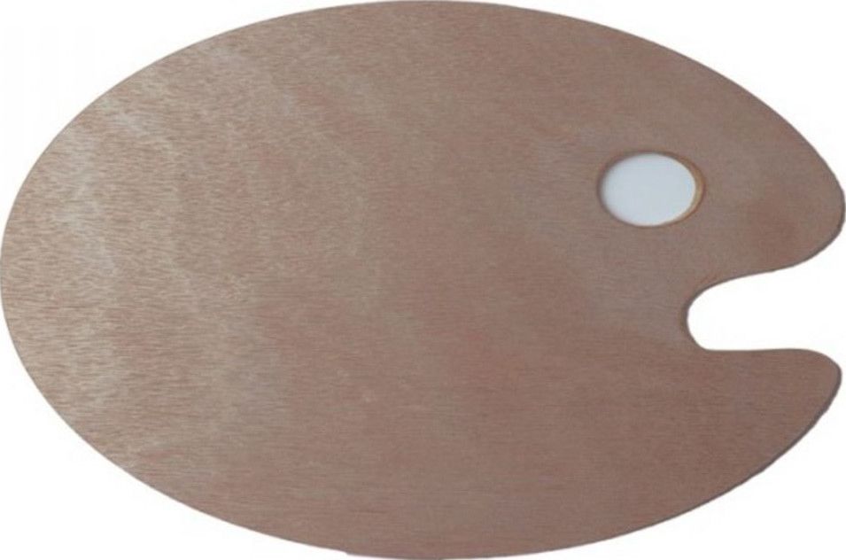 Овална дървена палитра за рисуване MP - store.bg