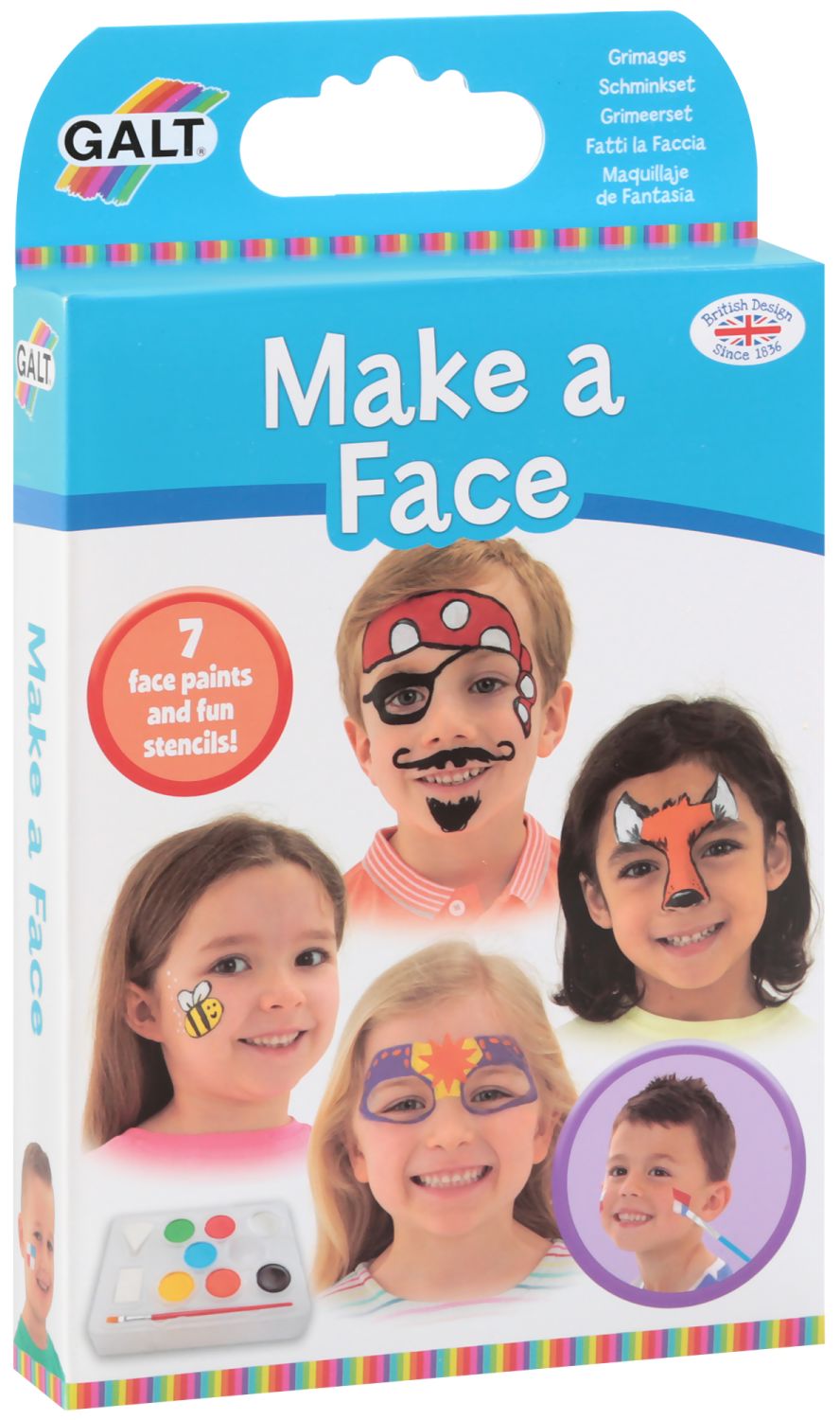 Бои за рисуване върху лице Galt - store.bg