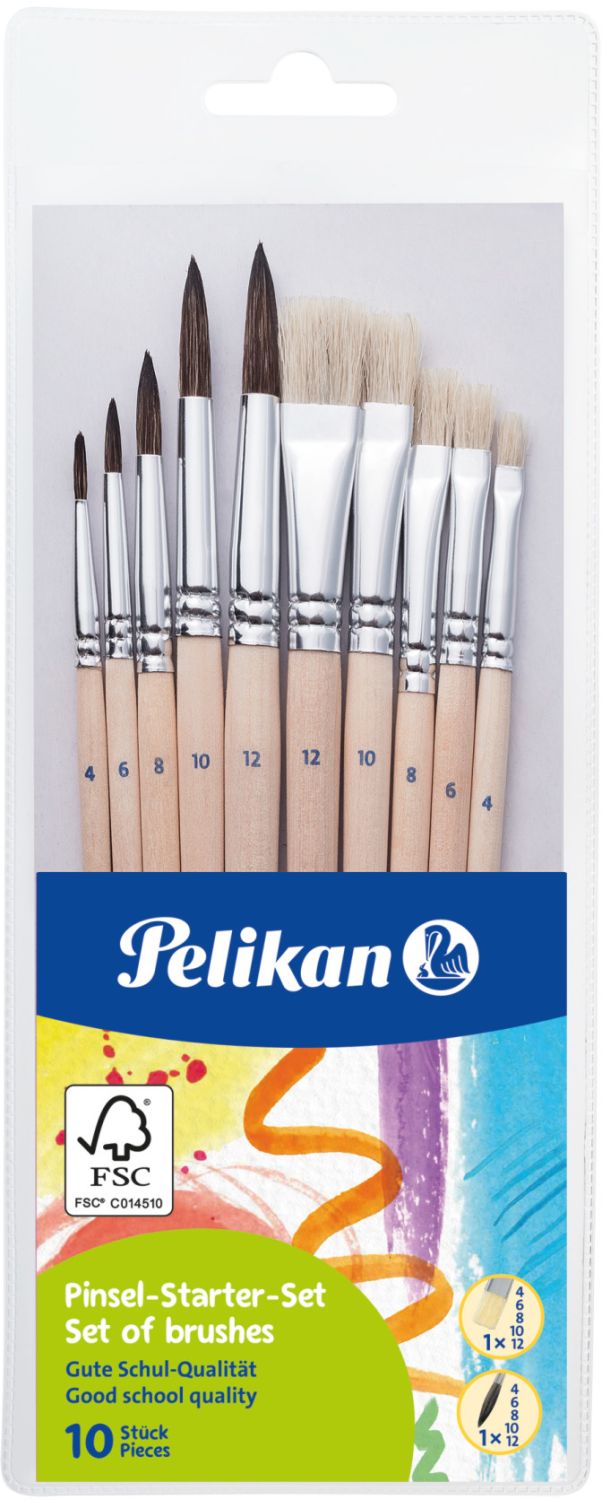 Комплект четки за рисуване Pelikan - store.bg