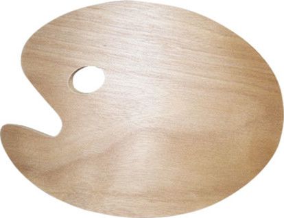 Овална дървена палитра за бои Sinoart - store.bg