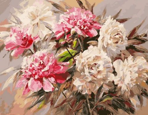 Рисуване по номера Gradientti Цветя - store.bg