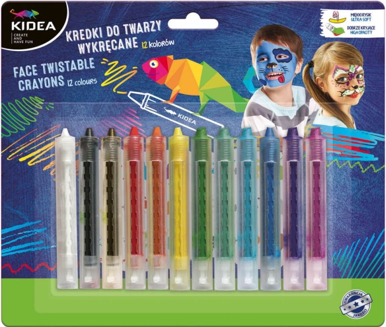 Пастели за рисуване върху лице Kidea - store.bg