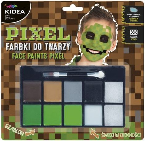 Бои за рисуване върху лице Kidea Pixel - store.bg