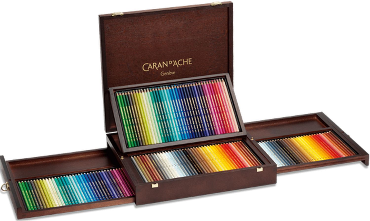 Цветни моливи в дървена кутия Artist Caran d'Ache - store.bg
