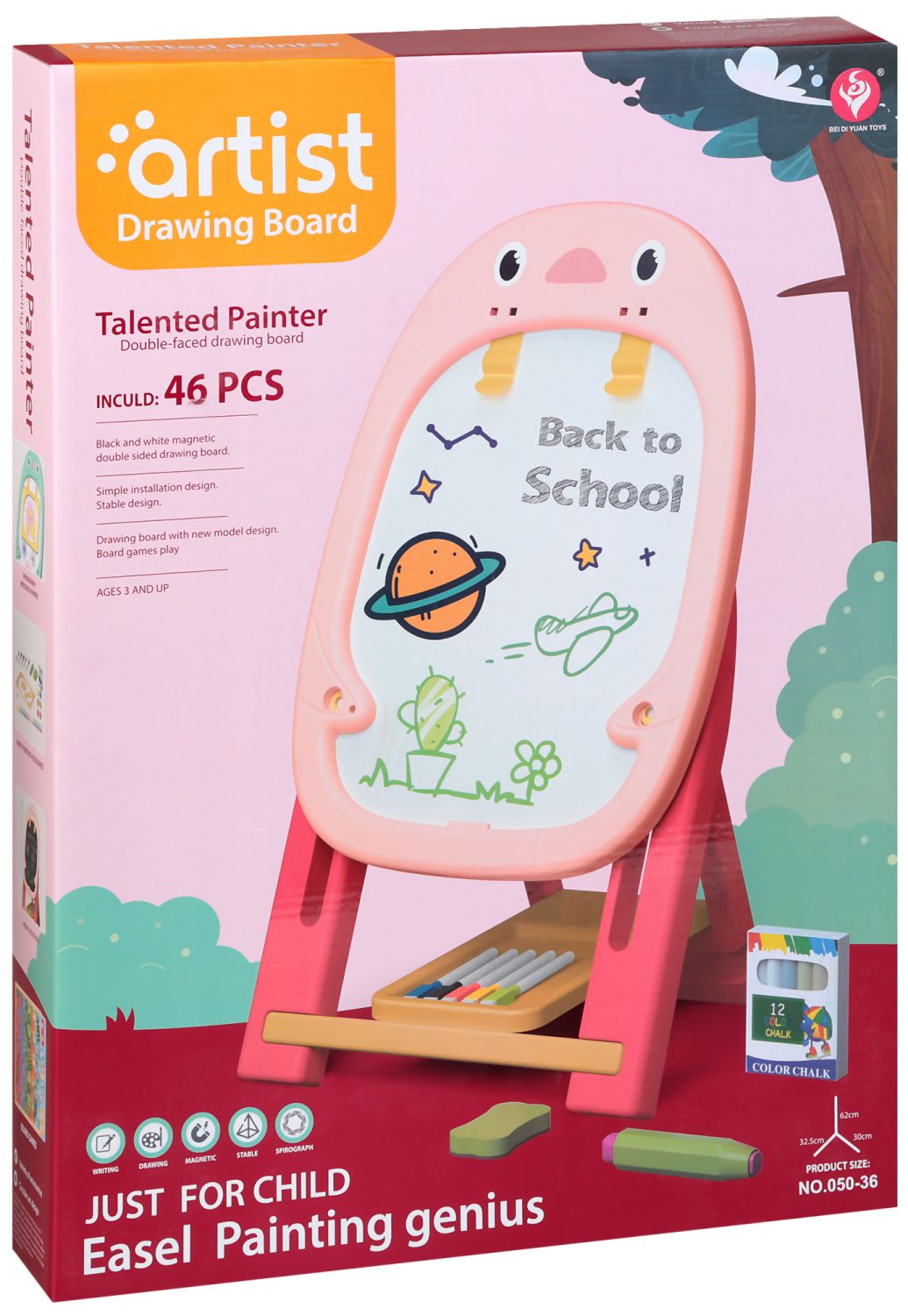 Двустранна магнитна дъска за рисуване - store.bg