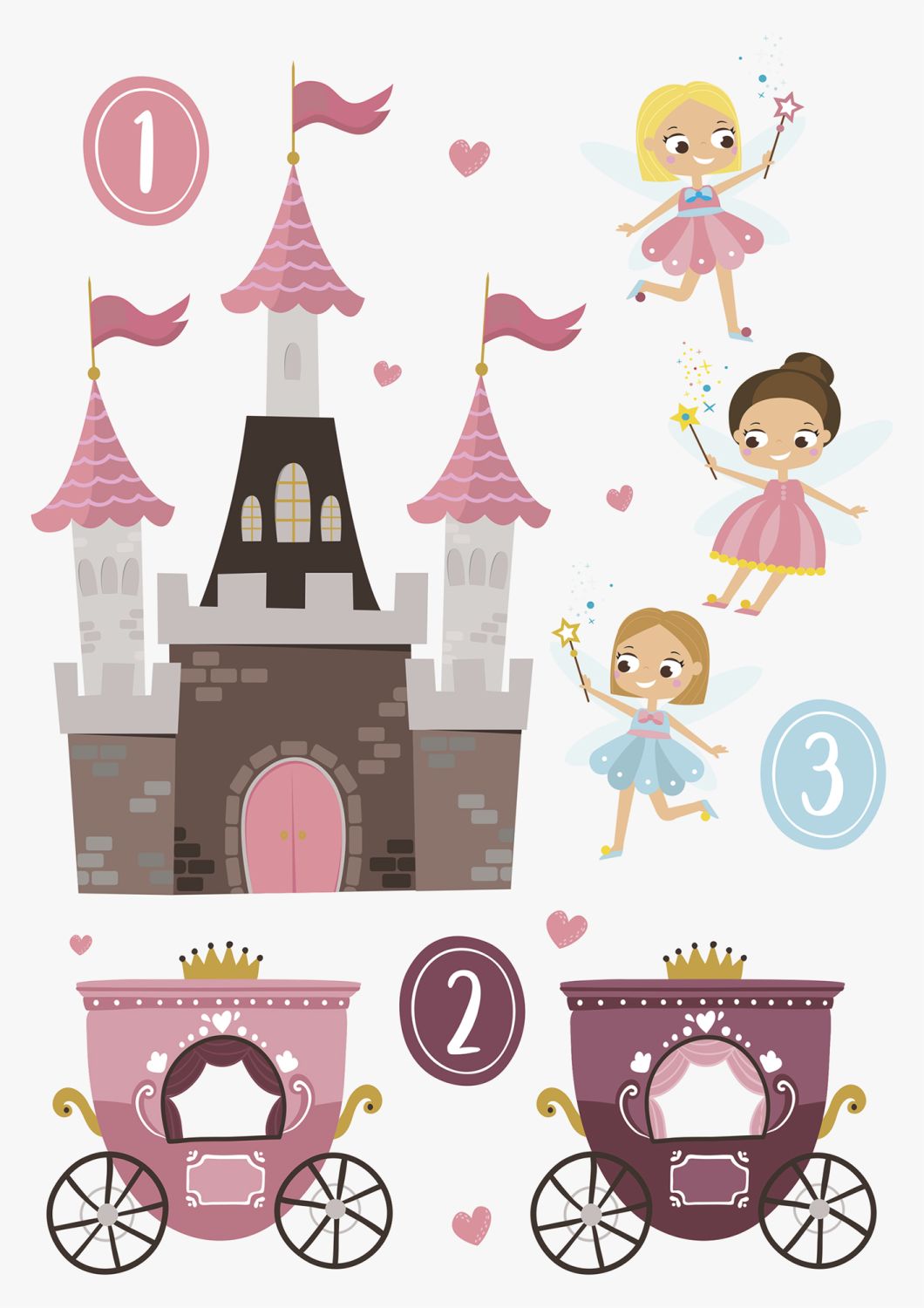 Самозалепващи стикери Heyda Counting and Fairies - store.bg