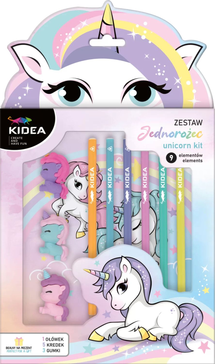 Пастелни моливи Kidea Unicorn - store.bg