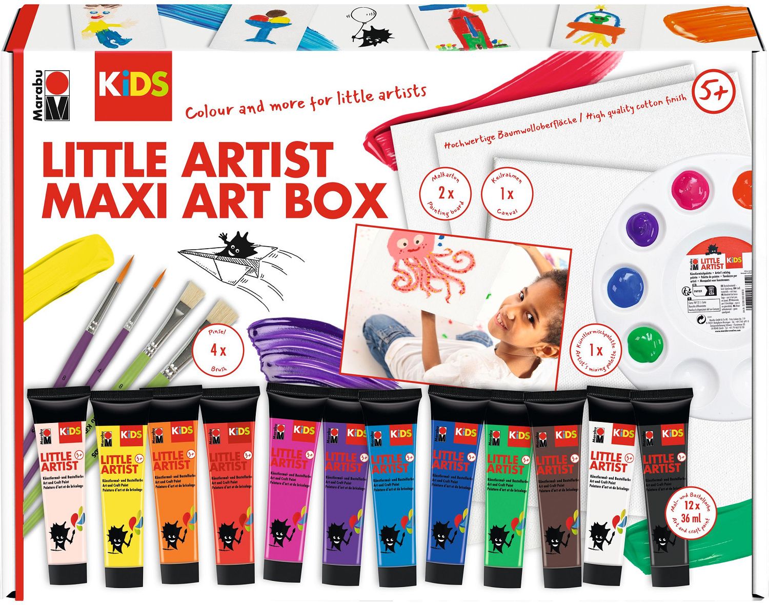 Комплект за рисуване за деца Marabu Little Artist Maxi Art Box - store.bg