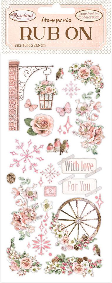 Трансферни стикери Roseland Цветя Stamperia - store.bg