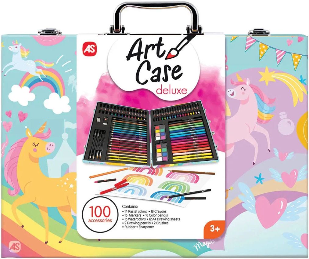 Комплект за рисуване в куфарче Делукс Еднорог As Company - store.bg