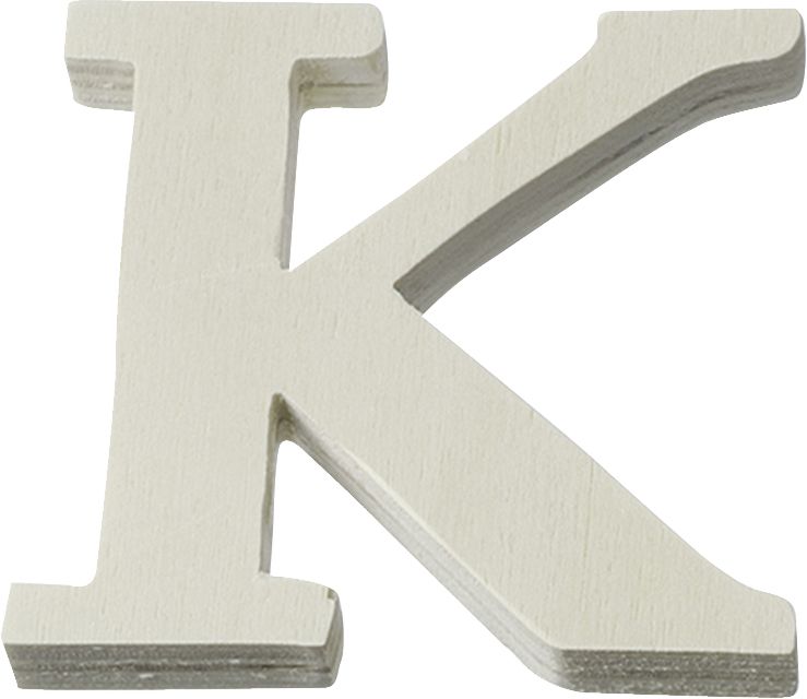 Дървена буква K KPC - store.bg