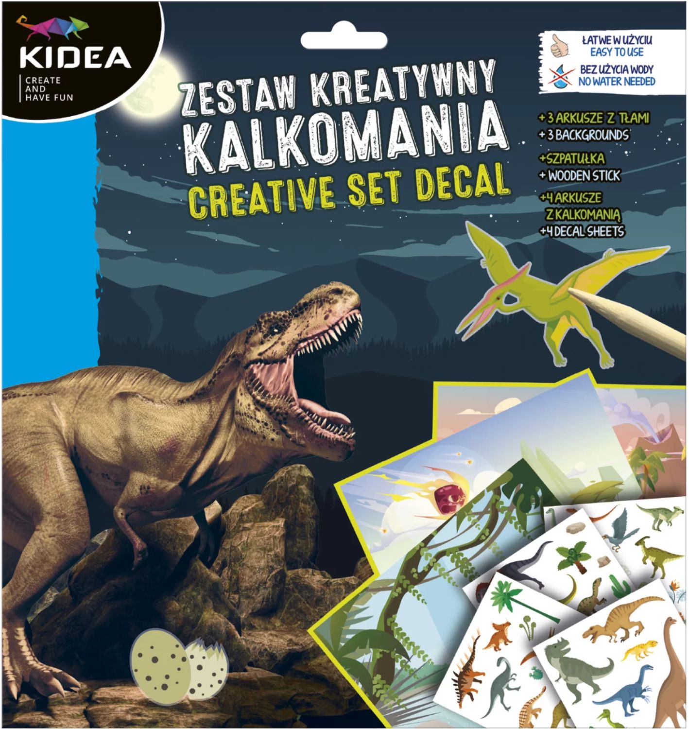 Стикери за декорация динозаври Kidea - store.bg