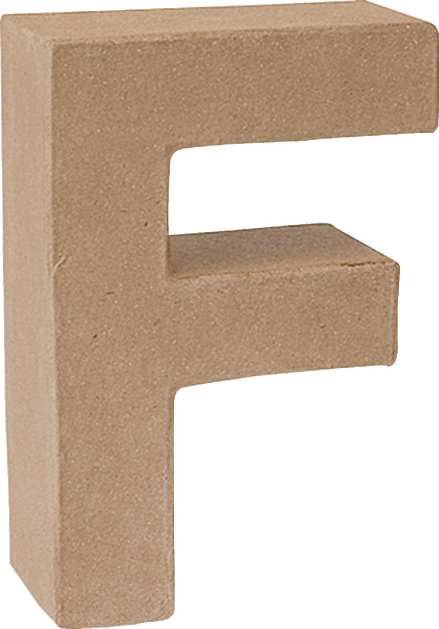 Буква F от папиемаше KPC - store.bg