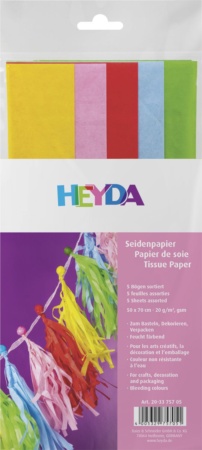 Тишу хартия 5 листа 50 x 70 cm Heyda - store.bg