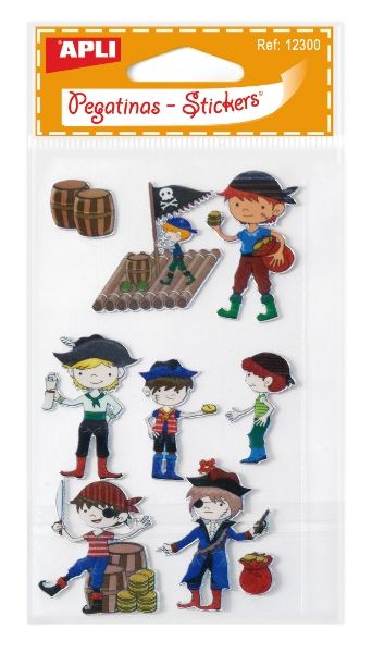 Самозалепващи стикери с пирати Apli - store.bg