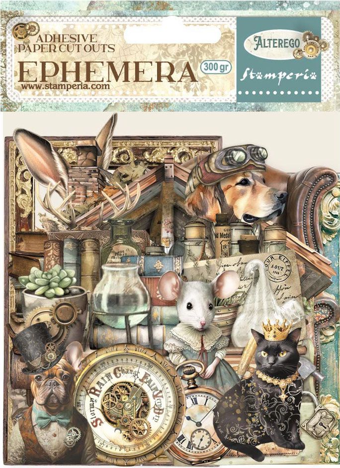 Самозалепващи се картонени декорации Alterego Stamperia - store.bg