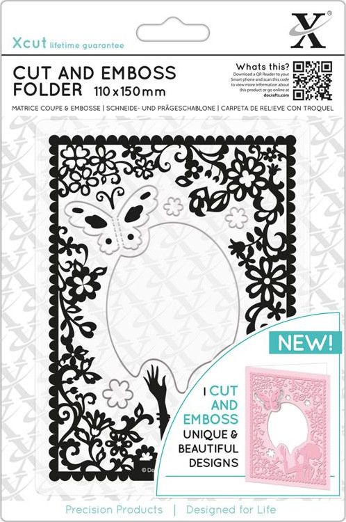 Папка за изрязване и релеф елегантна дама Xcut Docrafts - store.bg