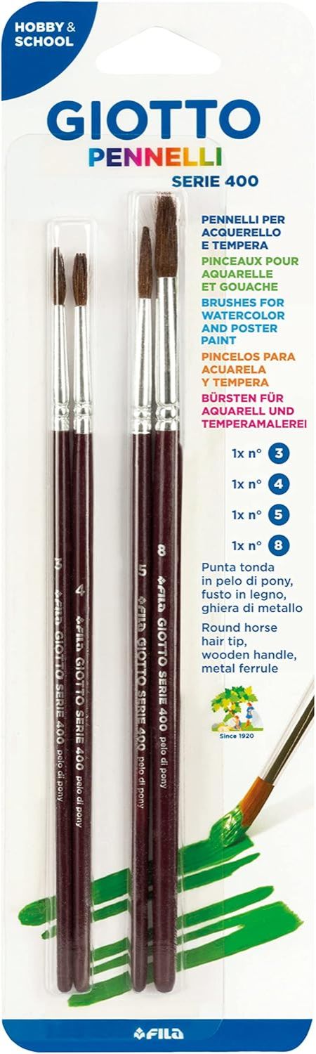 Четки конска четина номер 3 4 5 8 Giotto Art 400 - store.bg