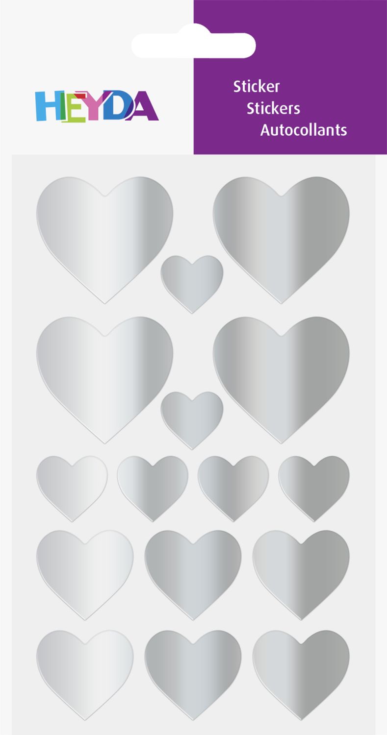 Самозалепващи стикери сърца Heyda - store.bg