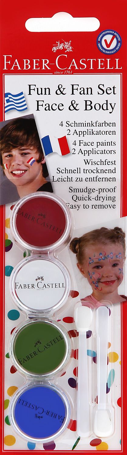 Бои за рисуване върху лице Faber Castell - store.bg