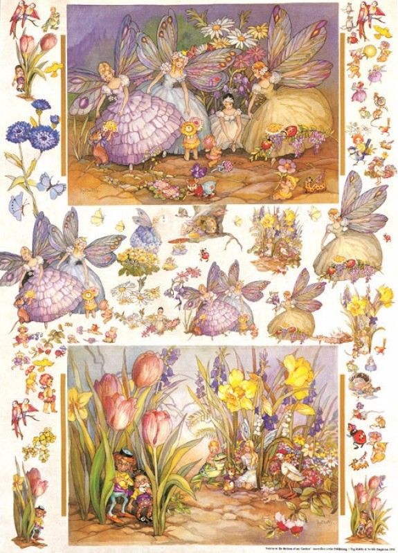 Хартия за декупаж Феите от моята градина Nerida Singleton - store.bg