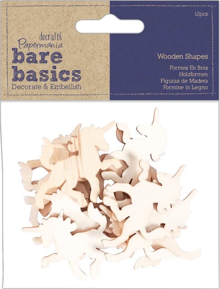 Дървени еднорози Bare Basics Docrafts - store.bg